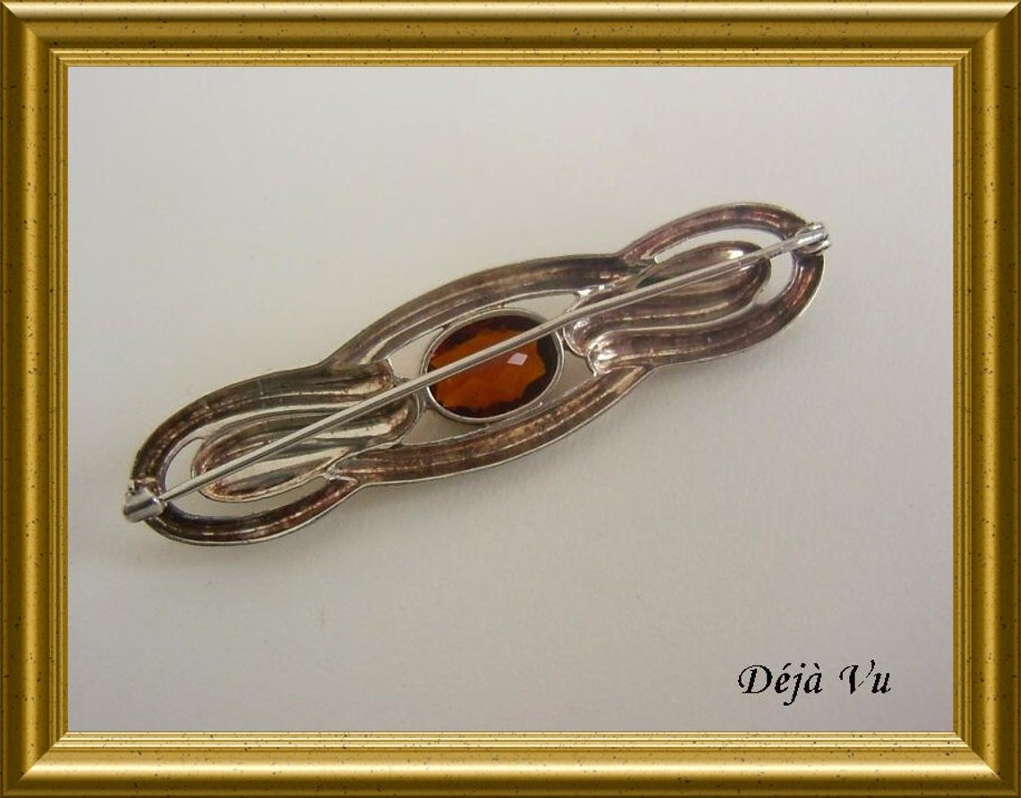 Vintage Silver Brooch - Etsy