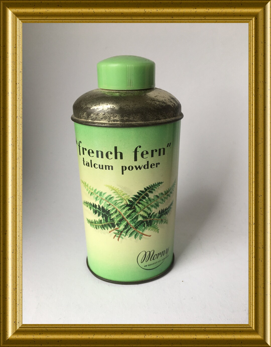 Vintage French Fern Talcum Powder Tin by Morny of Regent Street ...