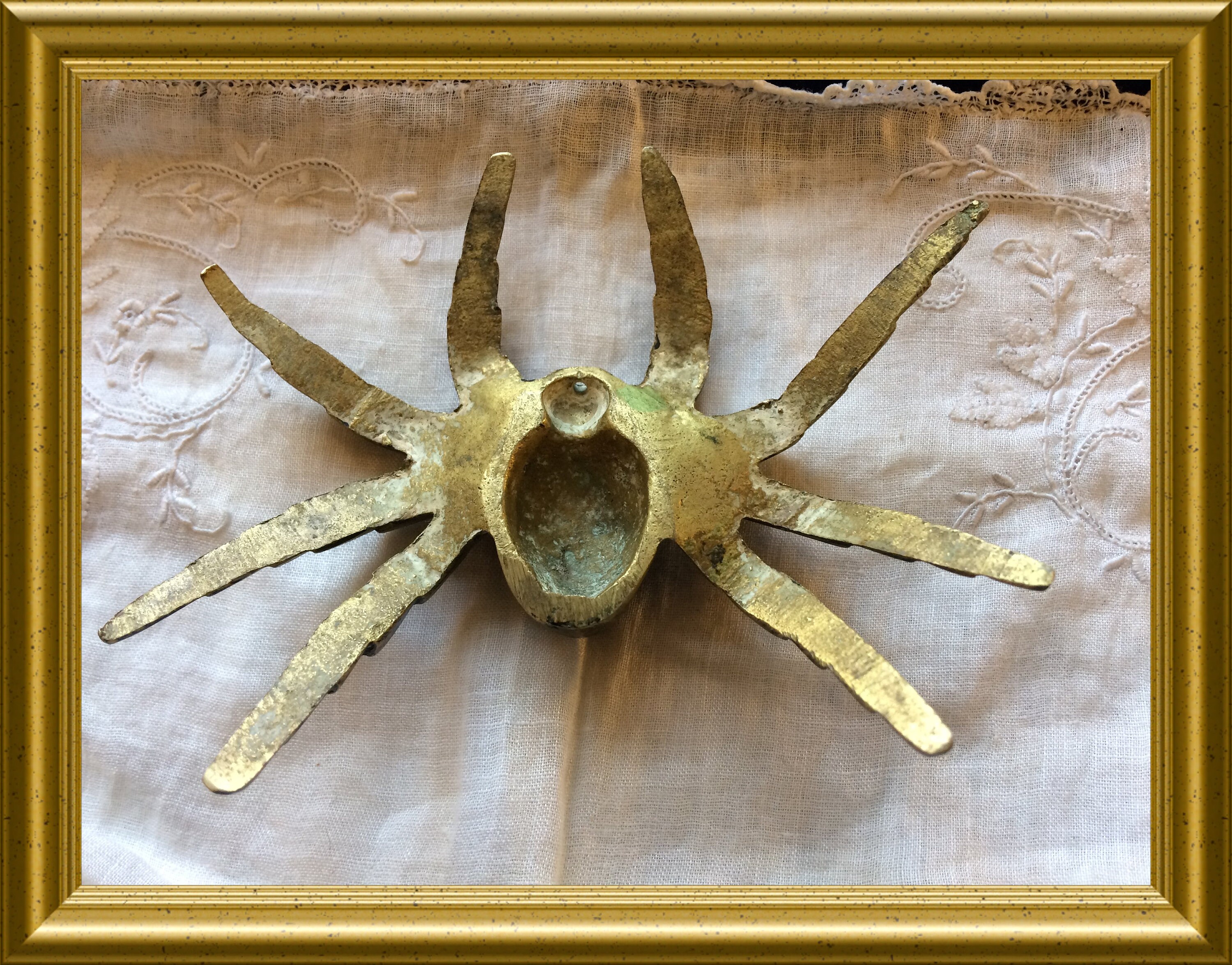 Vintage Brass Spider