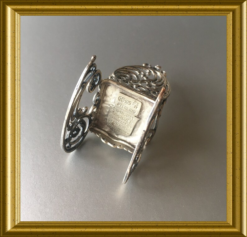 Miniature Silver Rocking Chair With Angel Decoration: Kuehn - Etsy