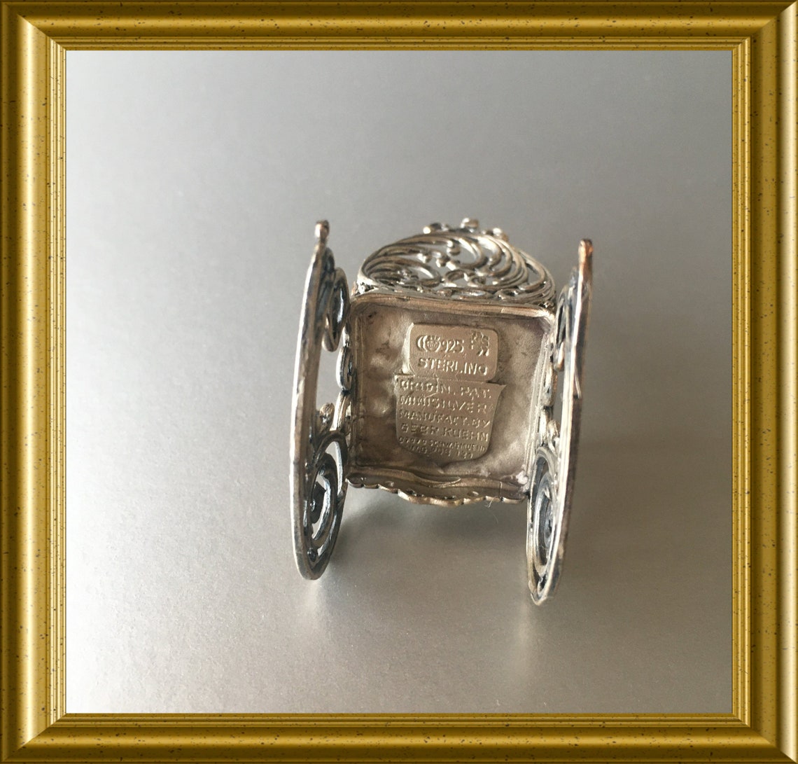Miniature Silver Rocking Chair With Angel Decoration: Kuehn - Etsy