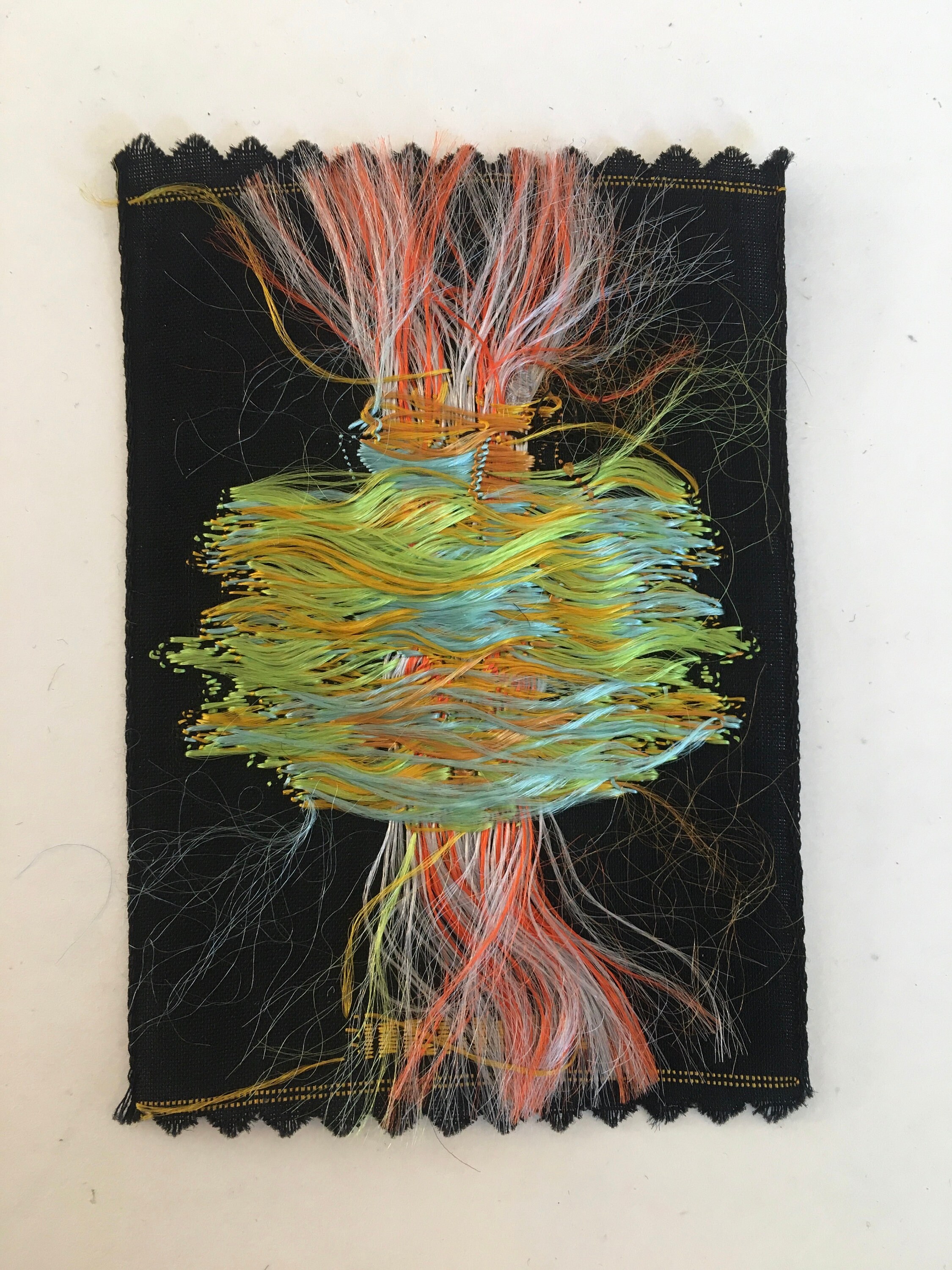 vintage woven Turmac silk tobacco patch: arms Australia, kangaroo