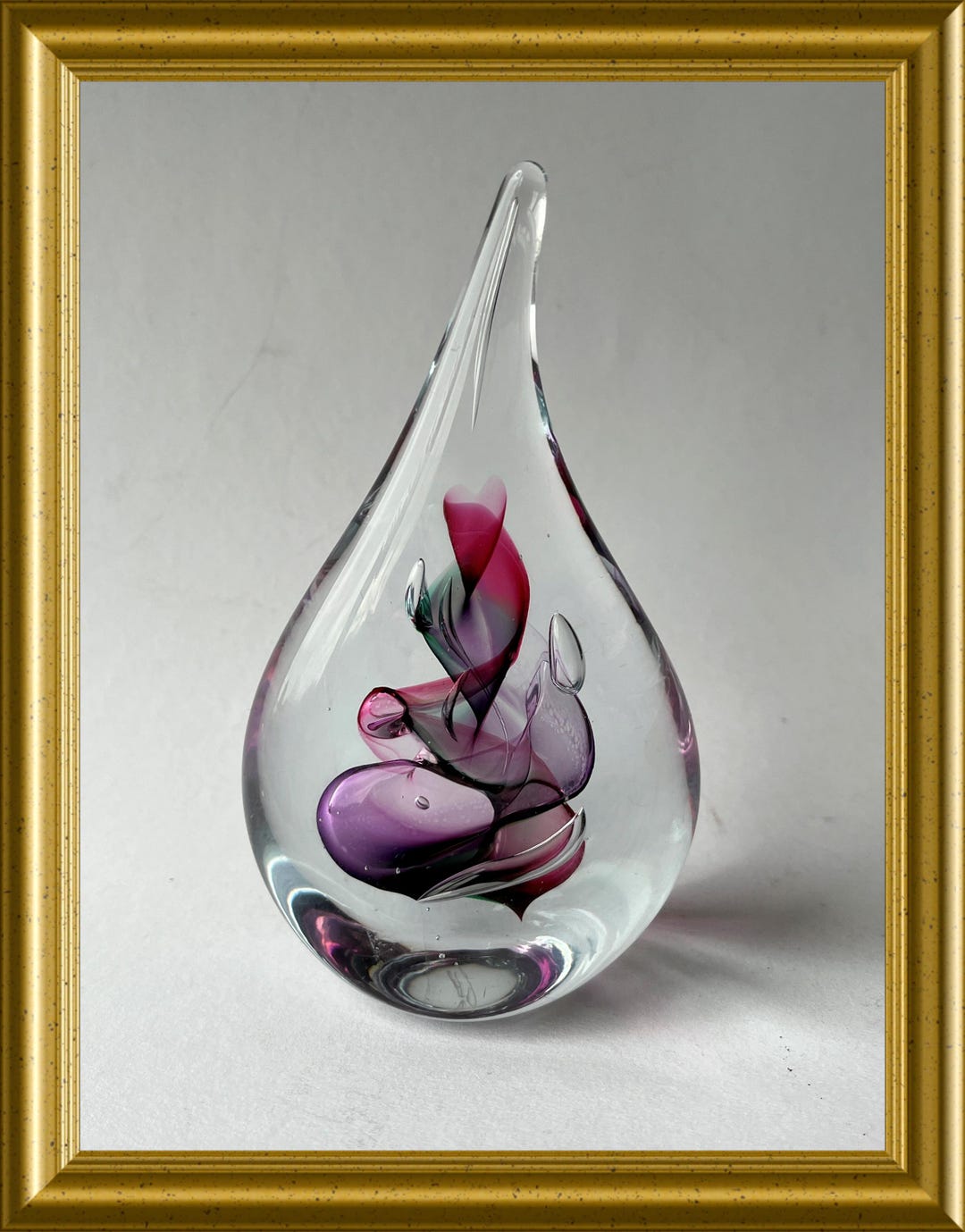 Vintage Signed Glass Paperweight: Adam Jablonski - Etsy