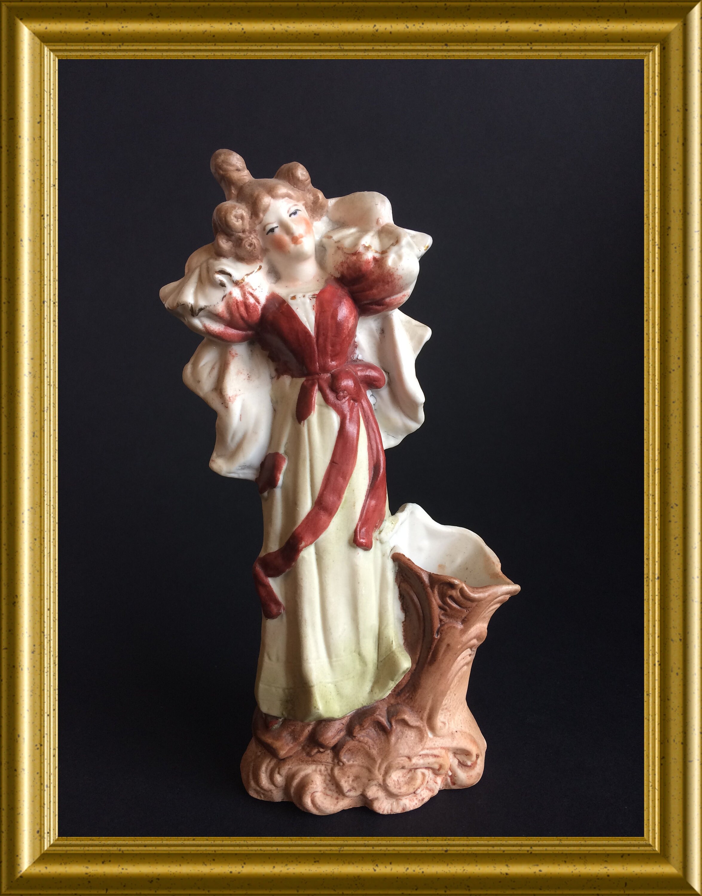 Antique bisque porcelain figurine