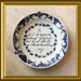 Vintage Delf Blue Plate With Text - Etsy