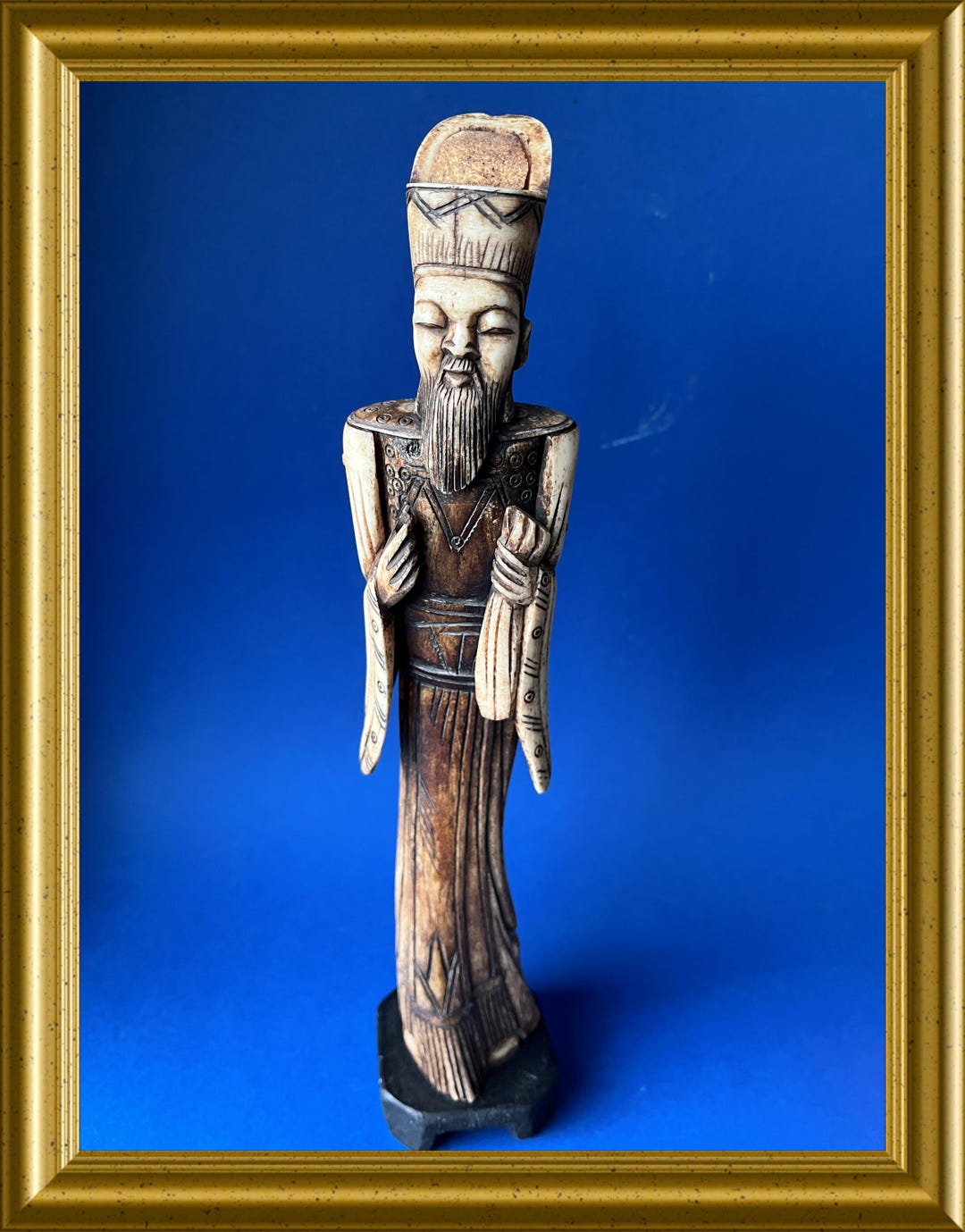 Vintage Chinese Carved Bone Figurine - Etsy