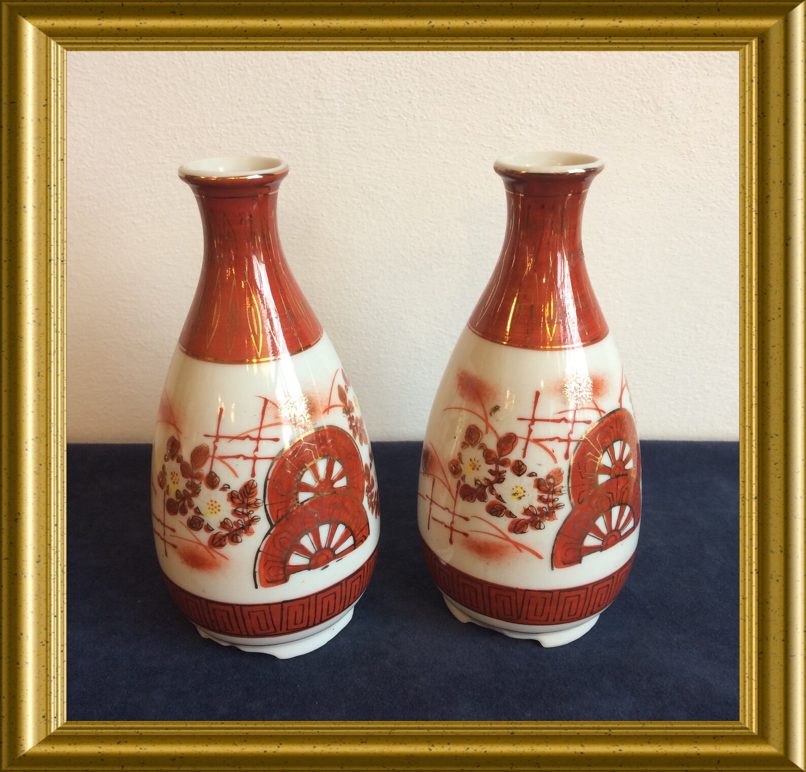 Pair of Two Small Japanese Porcelain Vases | Etsy