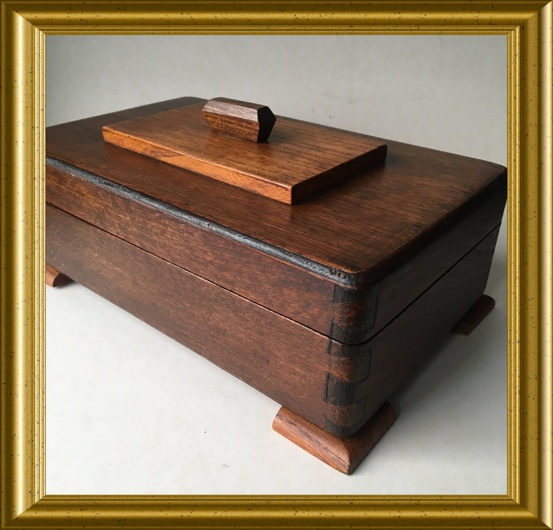 Art Deco Wooden Box - Etsy