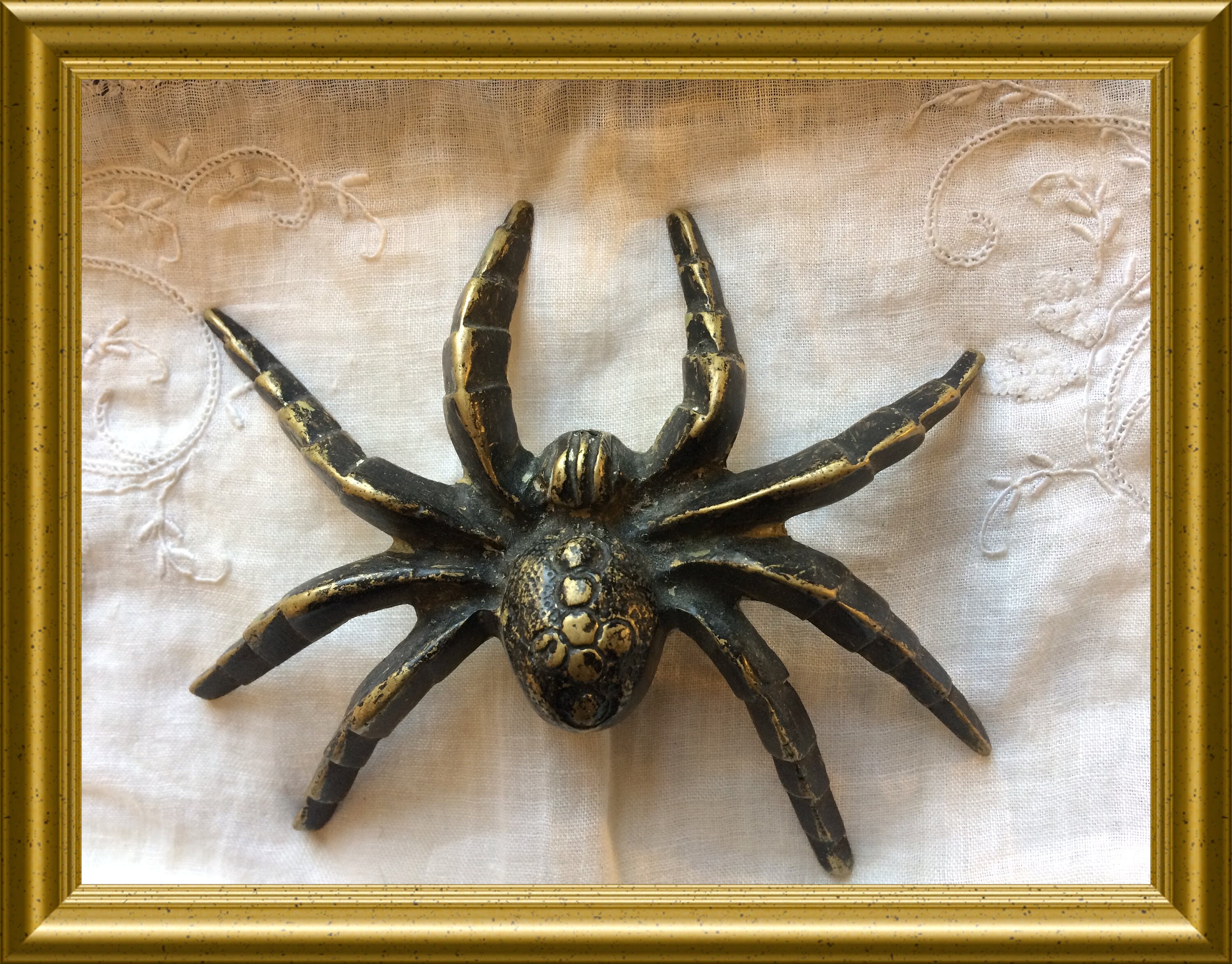 Vintage Brass Spider
