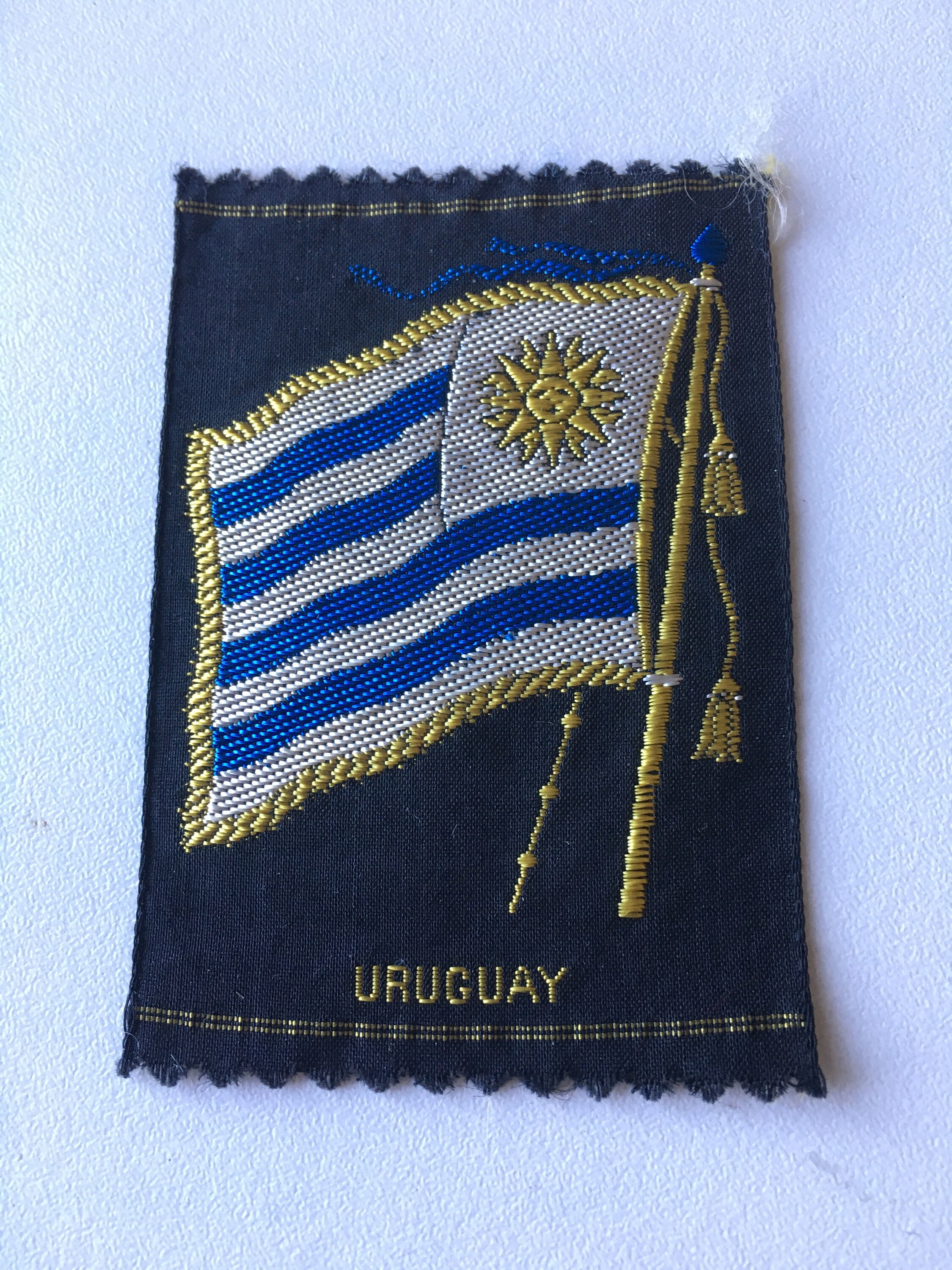 Vintage Dutch Turmac silk: Flag Uruguay