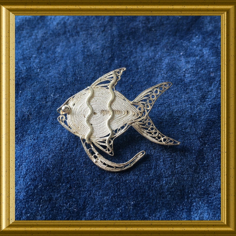 Filigree Brooch - Etsy