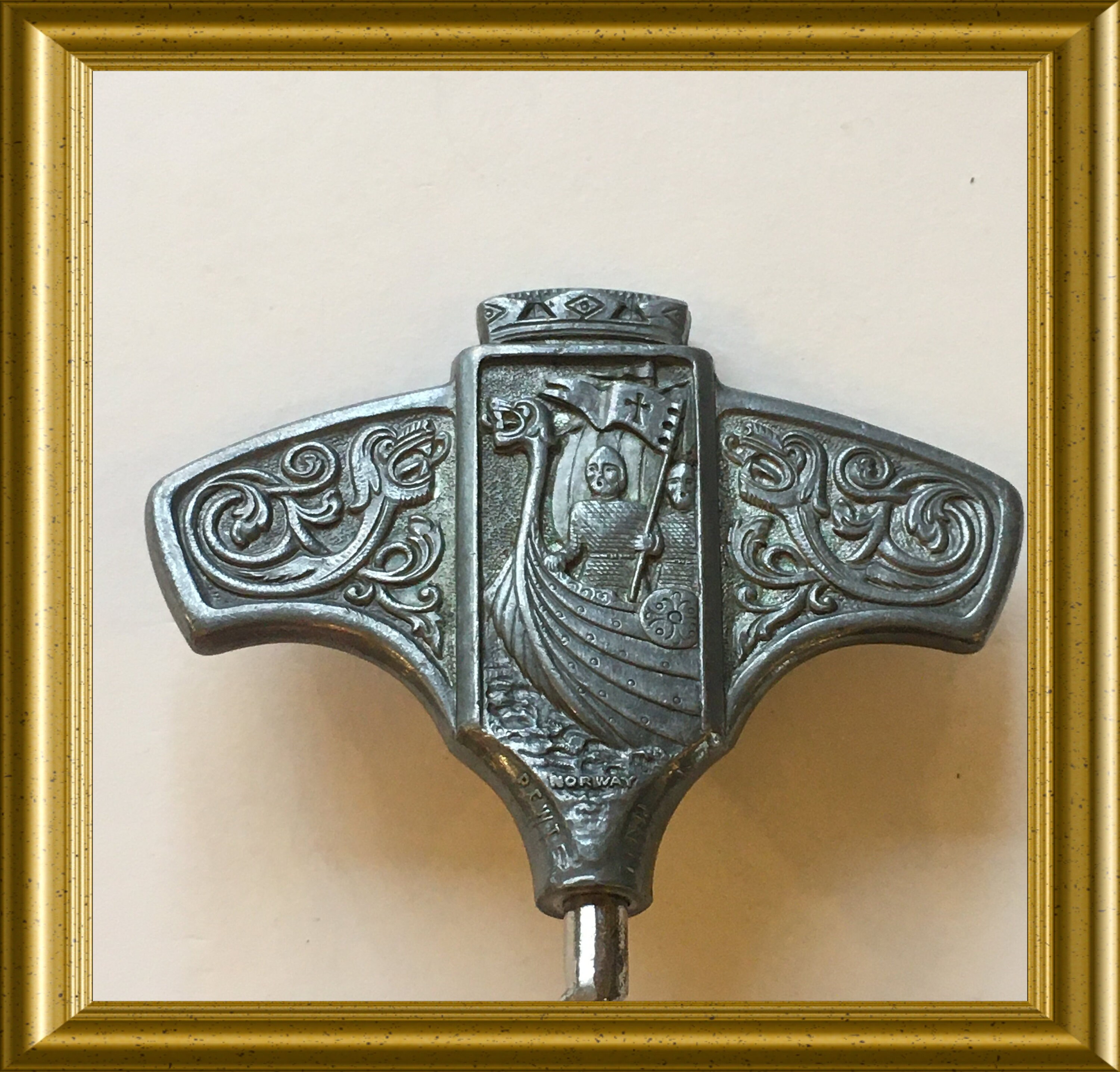 Konge Tinn HS Norway: norwegian pewter corkscrew viking
