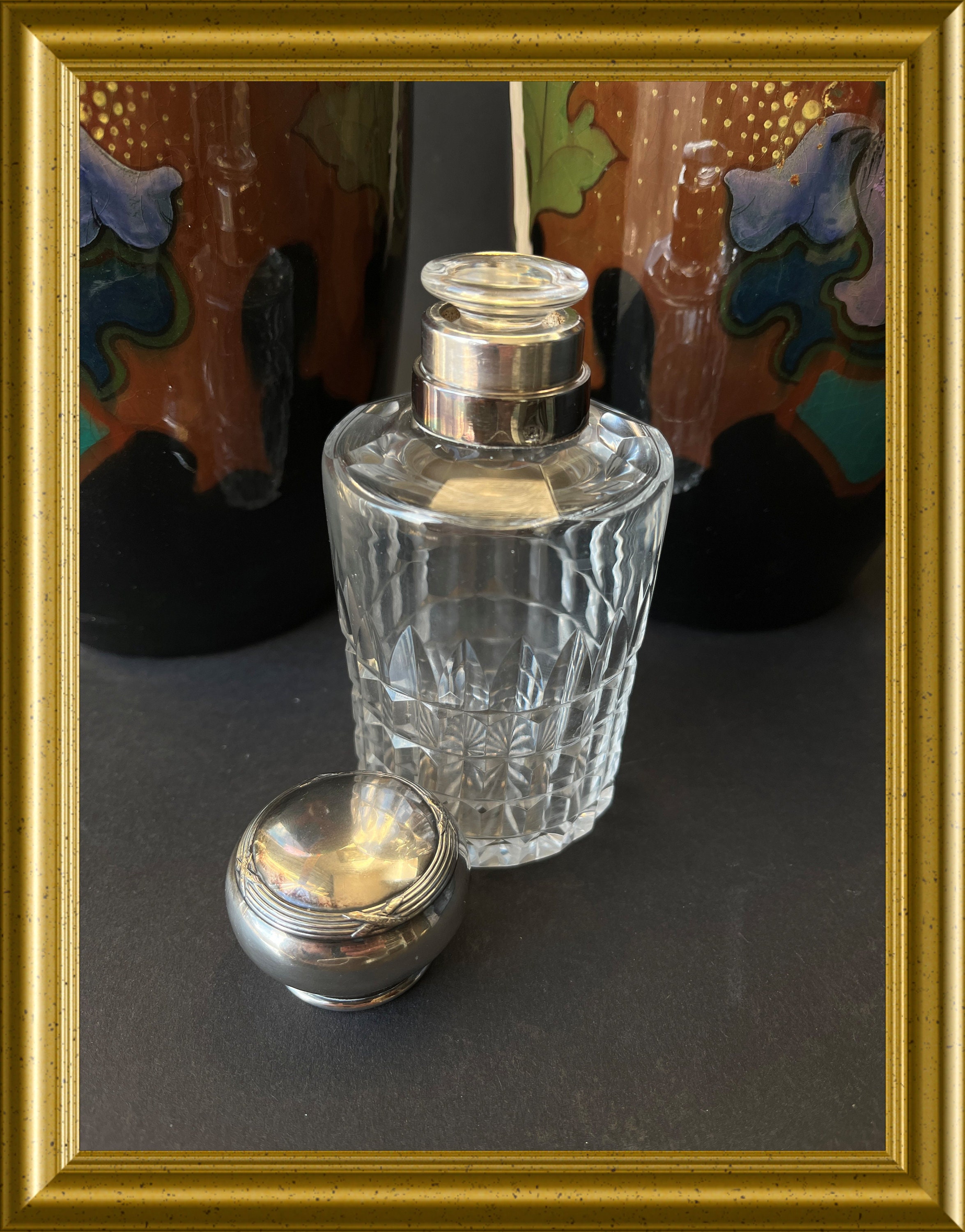 Antique French perfume bottle, Saglier Freres, Paris