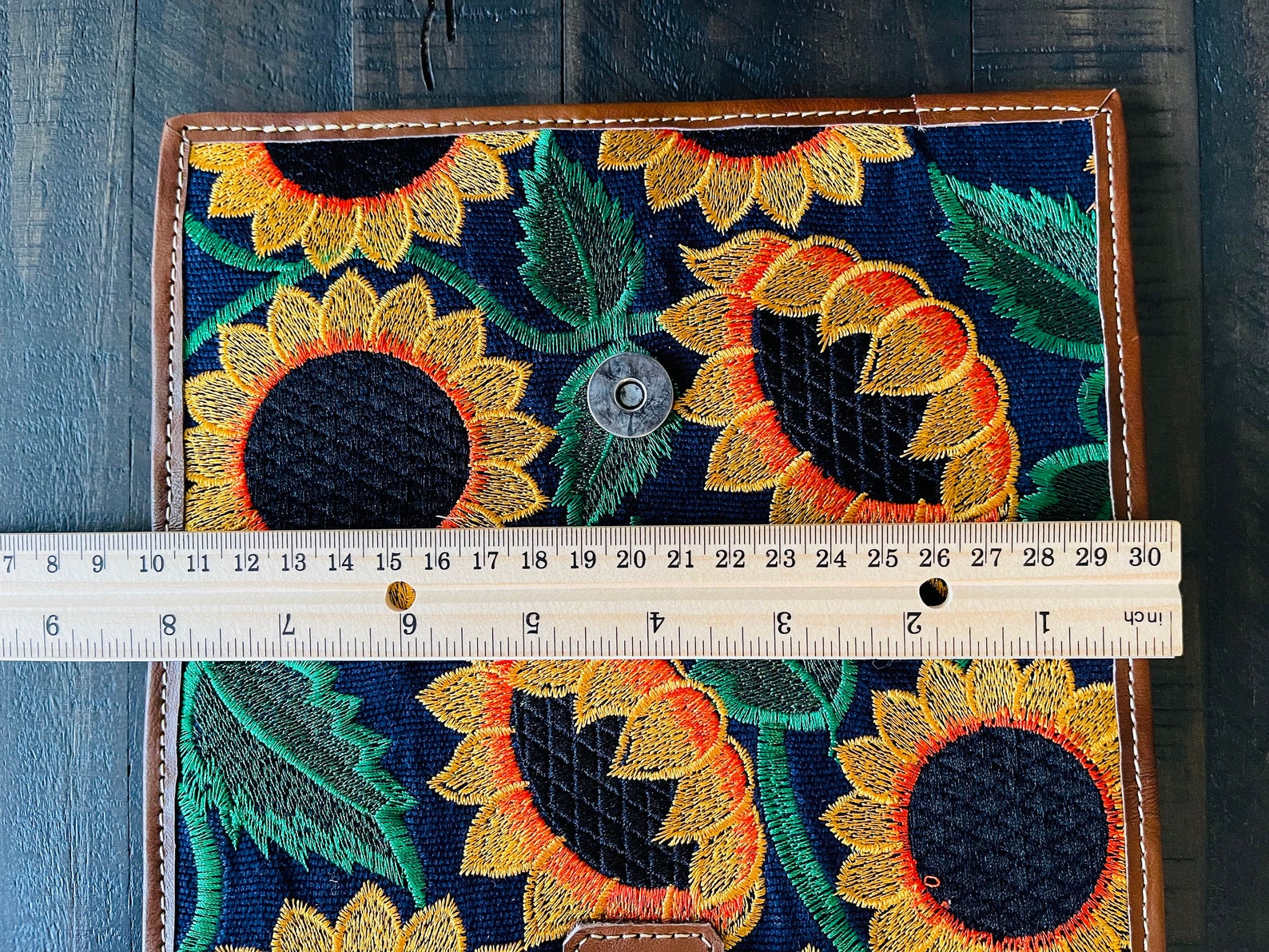 Embroidered Leather Mexican Wallet Handmade in Mexico by Indigenous ...