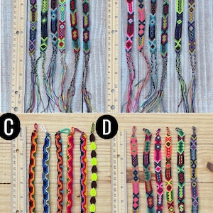 Mexican Woven Friendship Bracelets: Adjustable Boho Hippie Set - Etsy