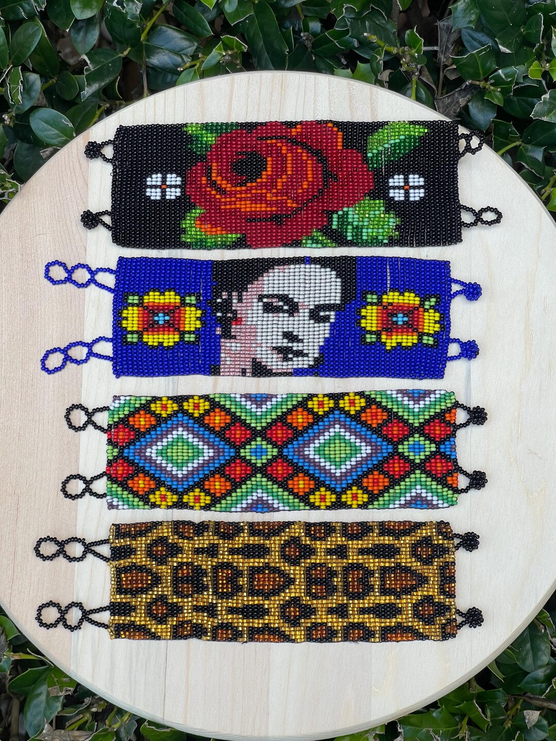 Handmade Mexican Beaded Bracelet: Vibrant Maya Inspired Jewelry - Etsy