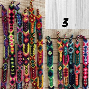 6pcs Set Mexican Woven Friendship Bracelets Handmade Adjustable Kids ...