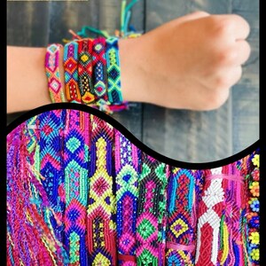 6pcs Set Mexican Woven Friendship Bracelets, Handmade Adjustable Kids ...