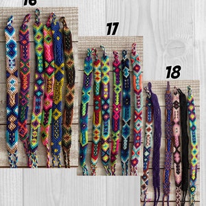 6pcs Set Mexican Woven Friendship Bracelets Handmade Adjustable Kids ...