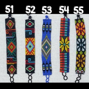 Handmade Mexican Beaded Bracelet: Maya Inspired Glass Beadwork - Etsy