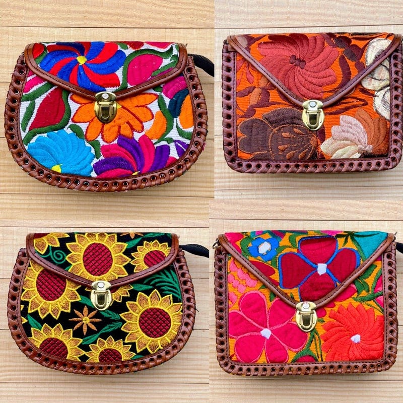 Embroidered Purse - Etsy