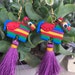 Fiesta Piñata Large Mexican Drop Polymer Clay Handmade Dangle - Etsy