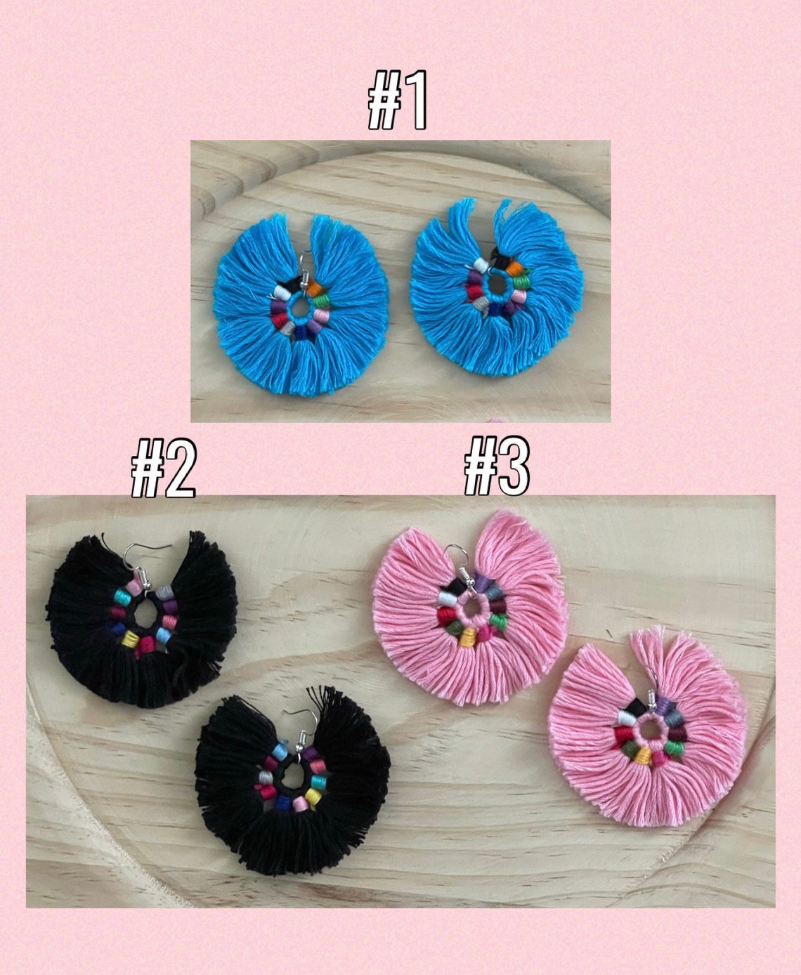 Handmade Thread Earrings - Mexican Earrings - Mayan Artesanías - Etsy