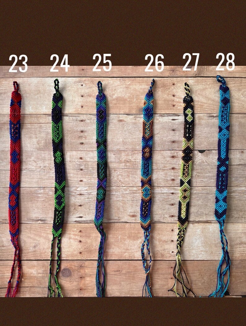 Mexican Woven Friendship Bracelets Handmade Adjustable Kids - Etsy