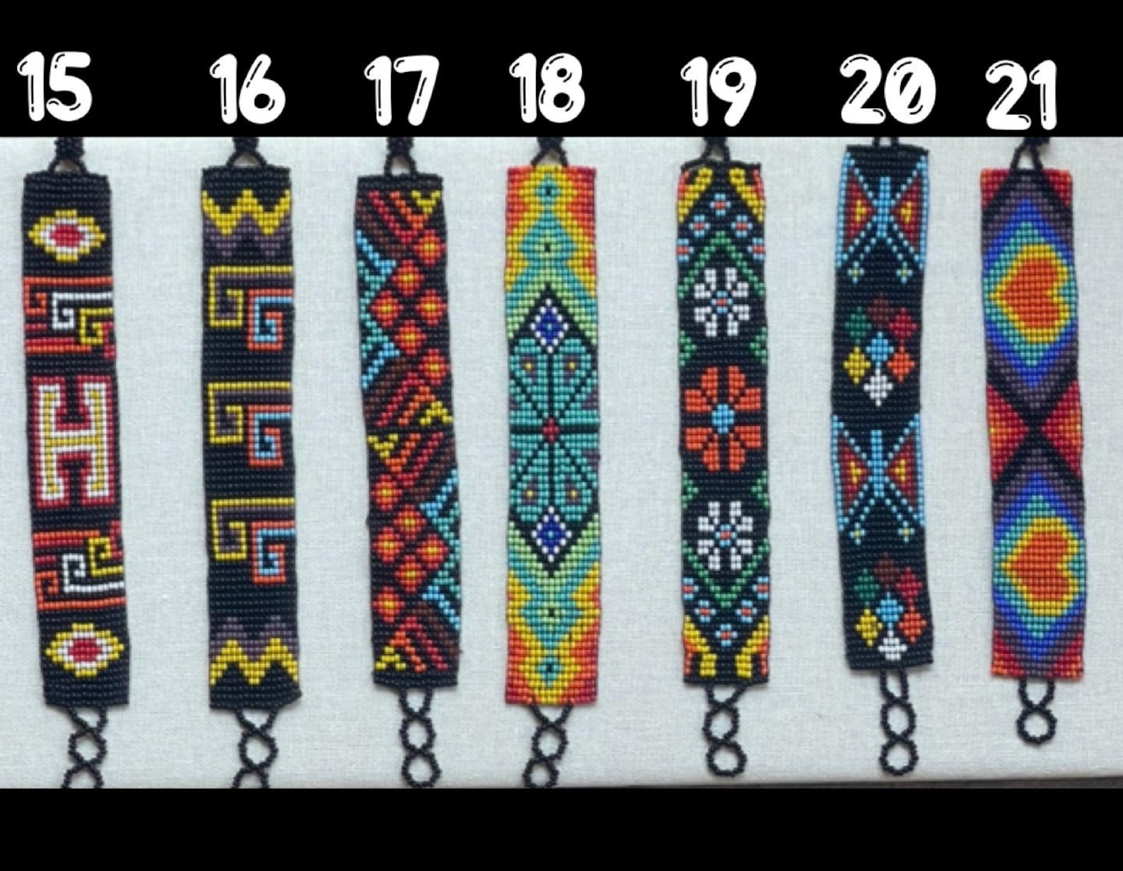 Handmade Mexican Beaded Bracelet: Maya Inspired Glass Beadwork - Etsy