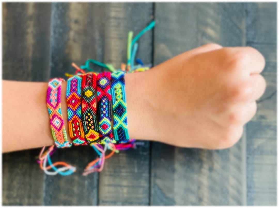 Mexican Woven Friendship Bracelets Handmade Adjustable Kids - Etsy