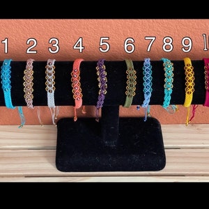 Mexican Hand Woven Bracelets Adjustable Colorful Handmade Bead ...