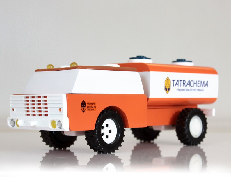 Wooden Tank Truck Toy, Handmade Tanker Truck for Children, Birthday ...