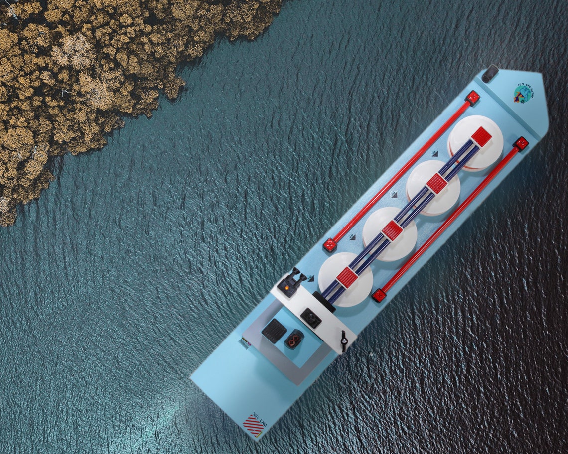 Container Wood Ship Toy, LNG Carrier, Gas Wooden Ship Toy, Wood Gas ...