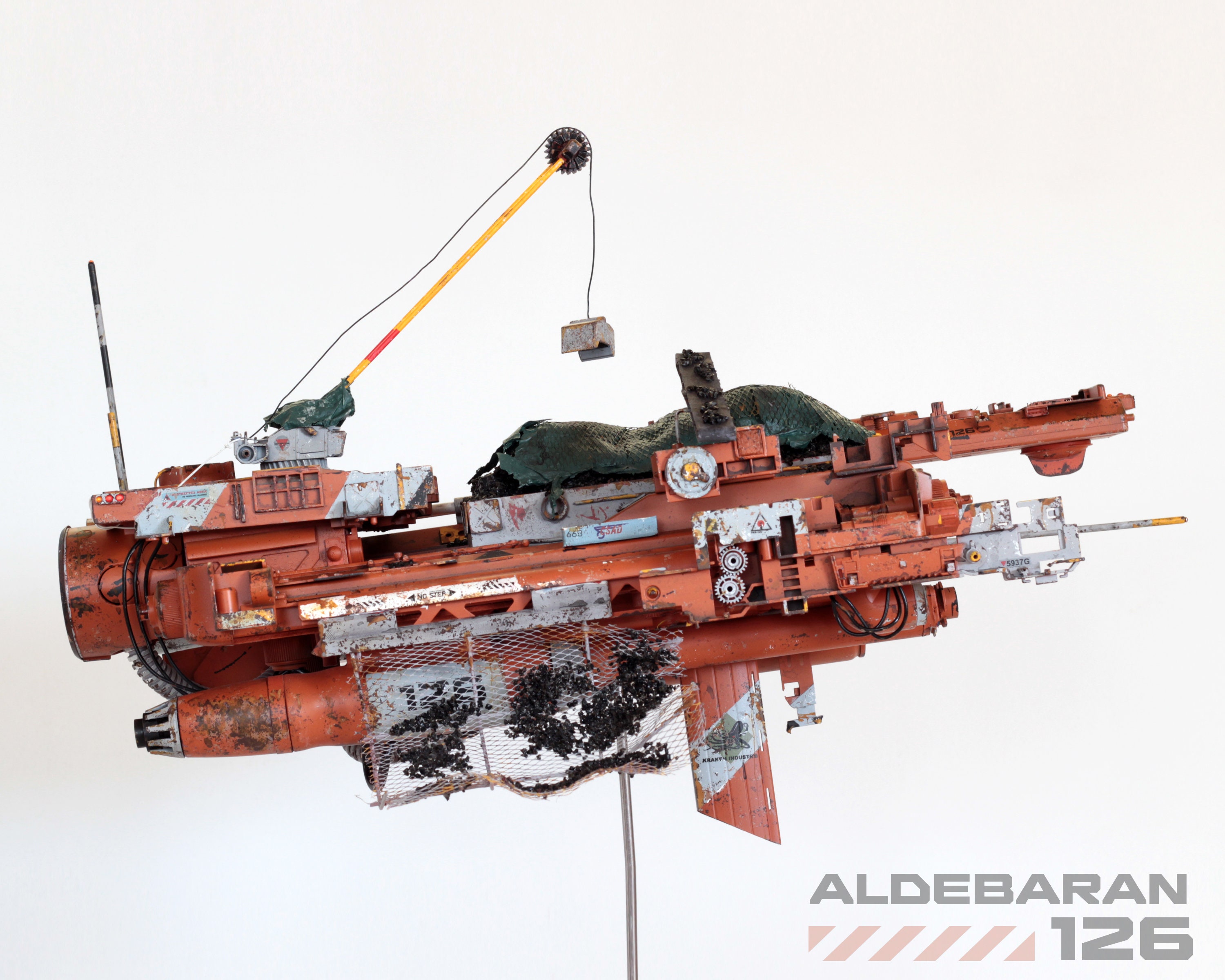 Spaceship Model Coal Carrier Scratchbuild Spaceship Collectible Toy