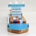 Container Wood Ship Toy Wooden Ship Toy Wooden Cargo Ship - Etsy