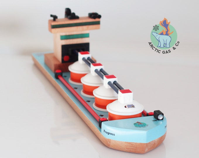 Container Wood Ship Toy LNG Carrier Gas Wooden Ship Toy - Etsy