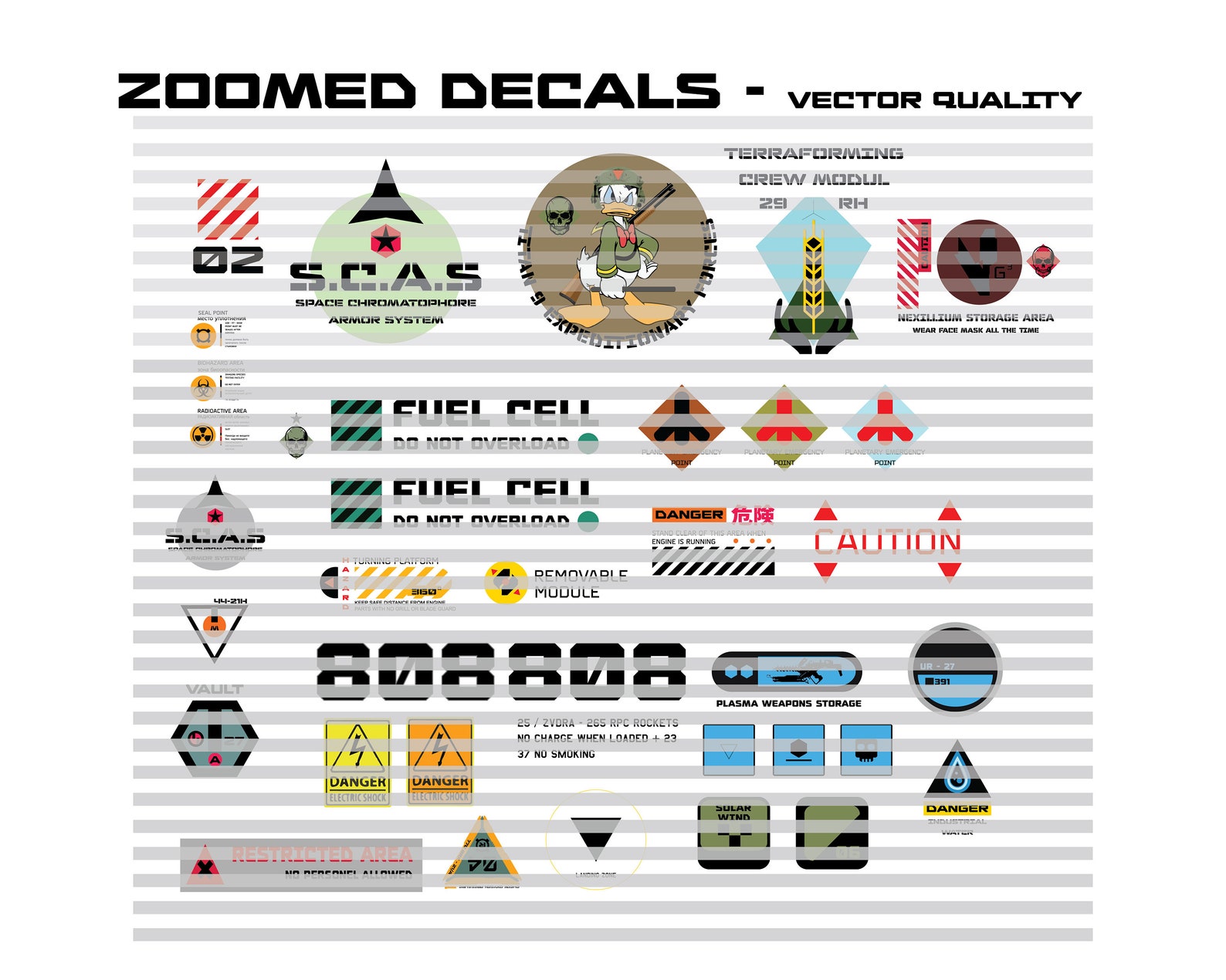 Sci-fi Waterslide Decals, Action Figures Custom Models, Warning Diorama ...