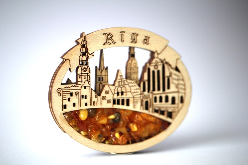 3D Fridge Magnet Riga Old Town Theme Souvenir, Latvia Travel Gift ...