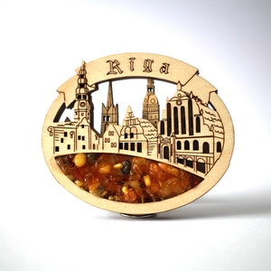 3D Fridge Magnet Riga Old Town Theme Souvenir, Latvia Travel Gift ...