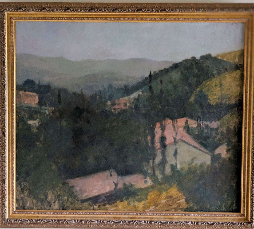 Lawrence L. Toynbee Original Painting, "houses and Trees at Urbino" Oil ...