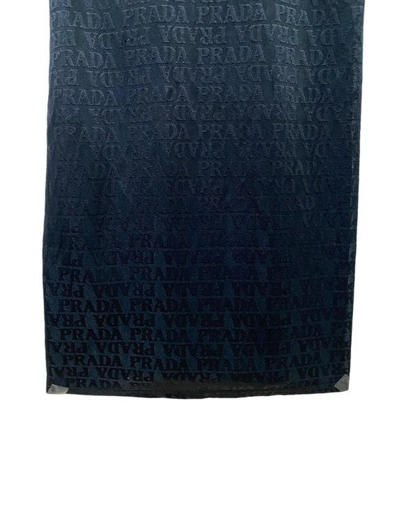 Vtg!!!Rare Luxury Prada Black Monogram Logo Dress/Lux… - Gem