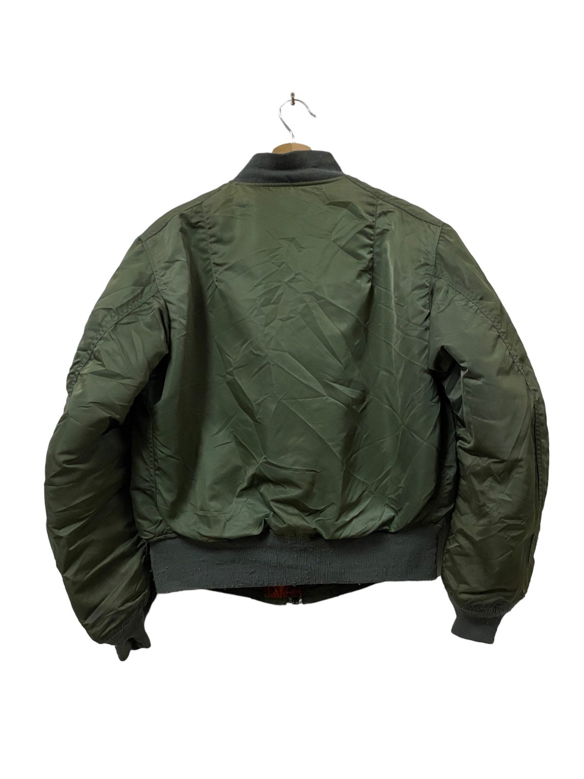Vtgrare 80s Alpha Industries Ma-1 Flyers Jacket Olive Green Bombers ...