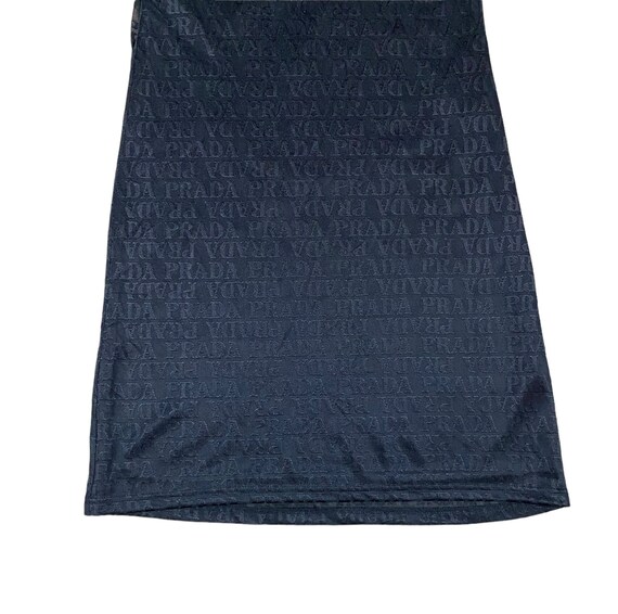 Vtg!!!Rare Luxury Prada Black Monogram Logo Dress/Lux… - Gem