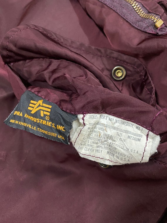 Vtg!!!Rare Alpha Industries Type MA-1 Bomber Flight J… - Gem