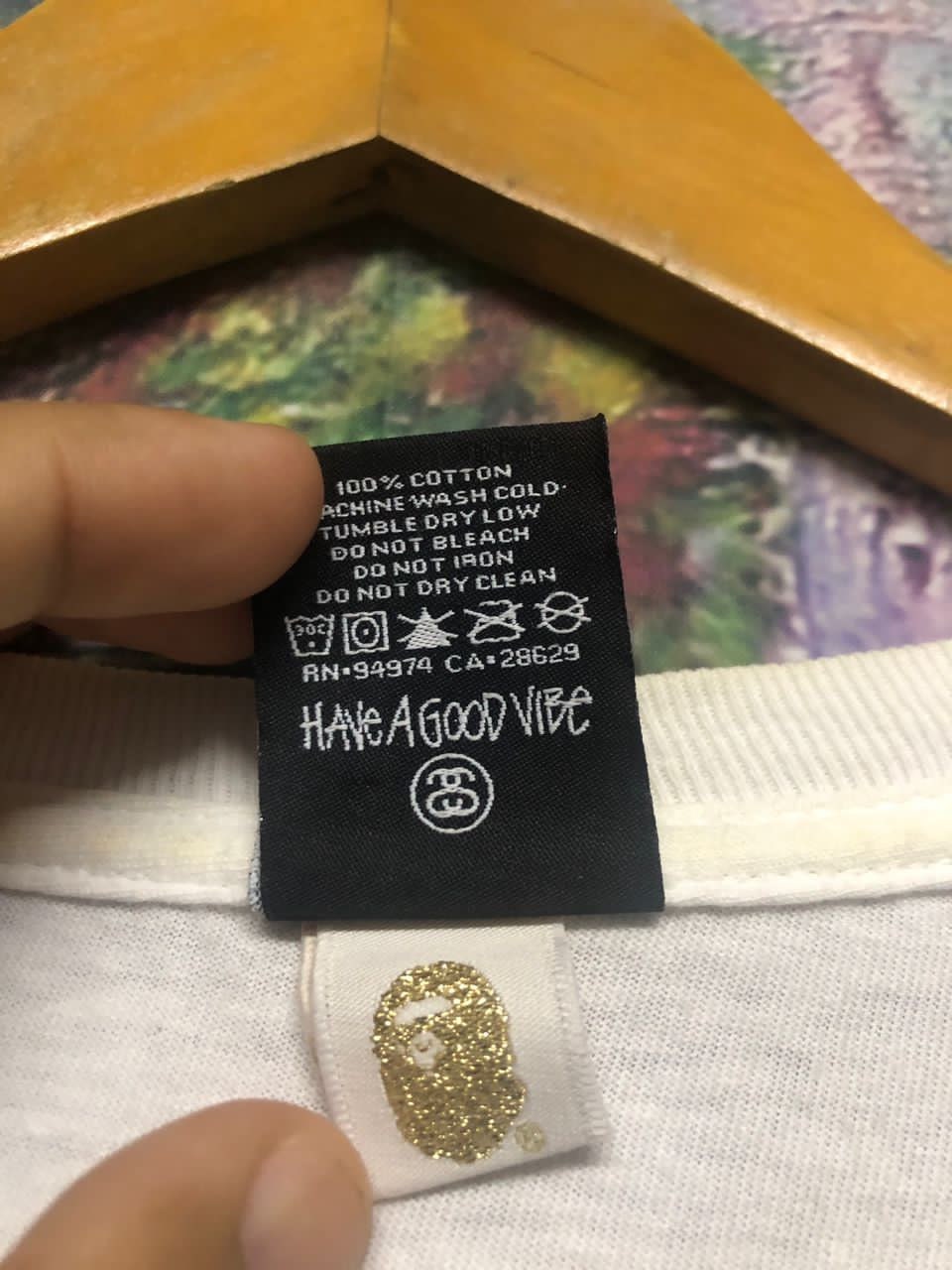 Rarestussy X Bape ILL Collabration/stussy Tour/streetwear/made in Mexico/size M - Etsy