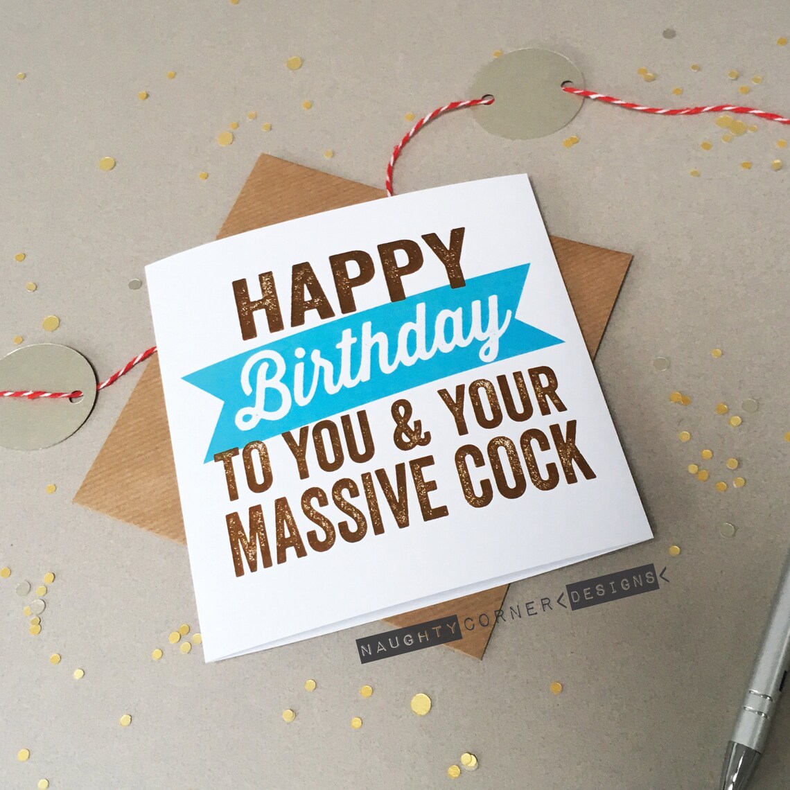Rude Birthday Card Massive Cock Willy Dick Husband Birthday - Etsy