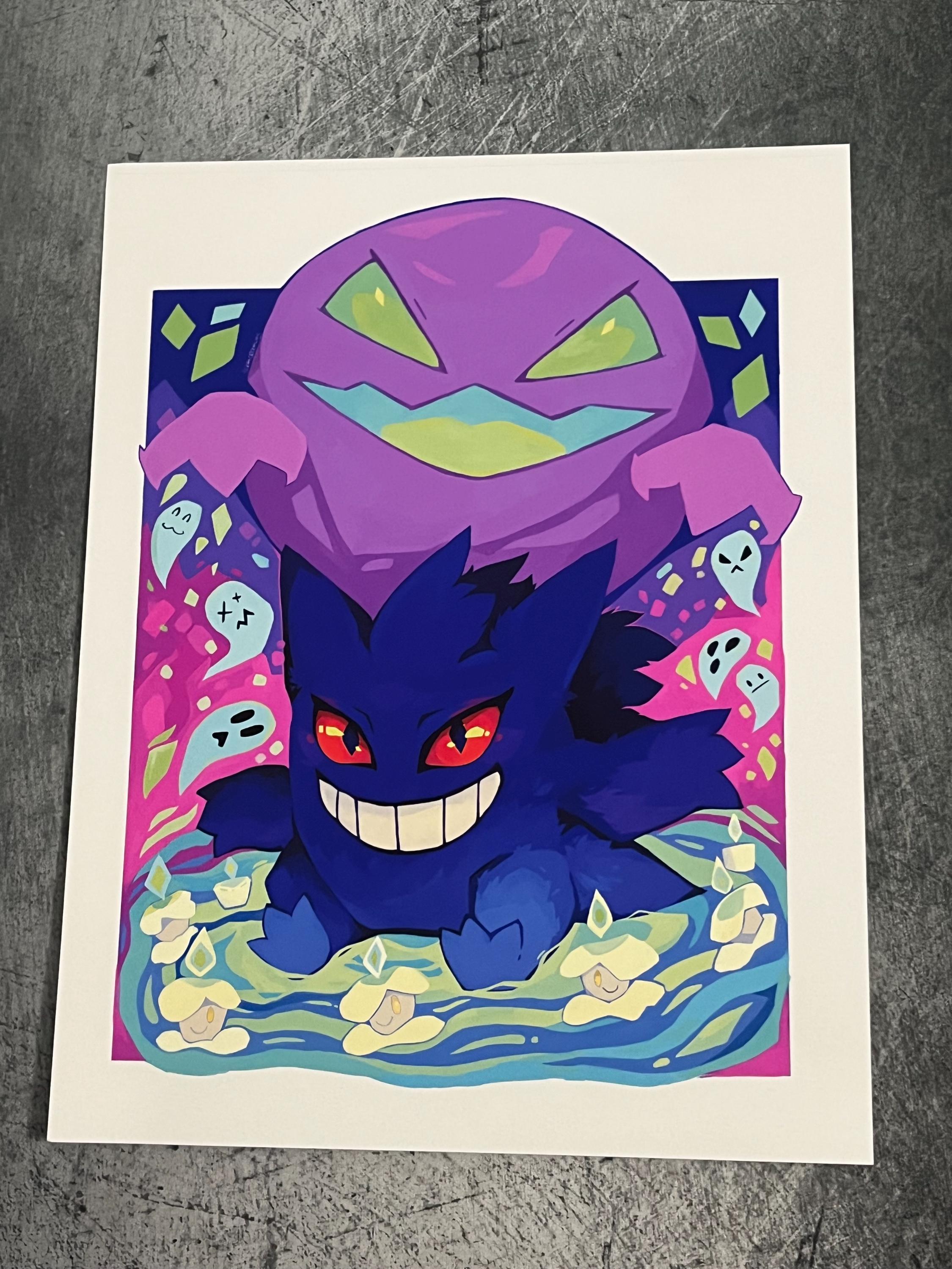 Gengar Pokemon Print - Etsy