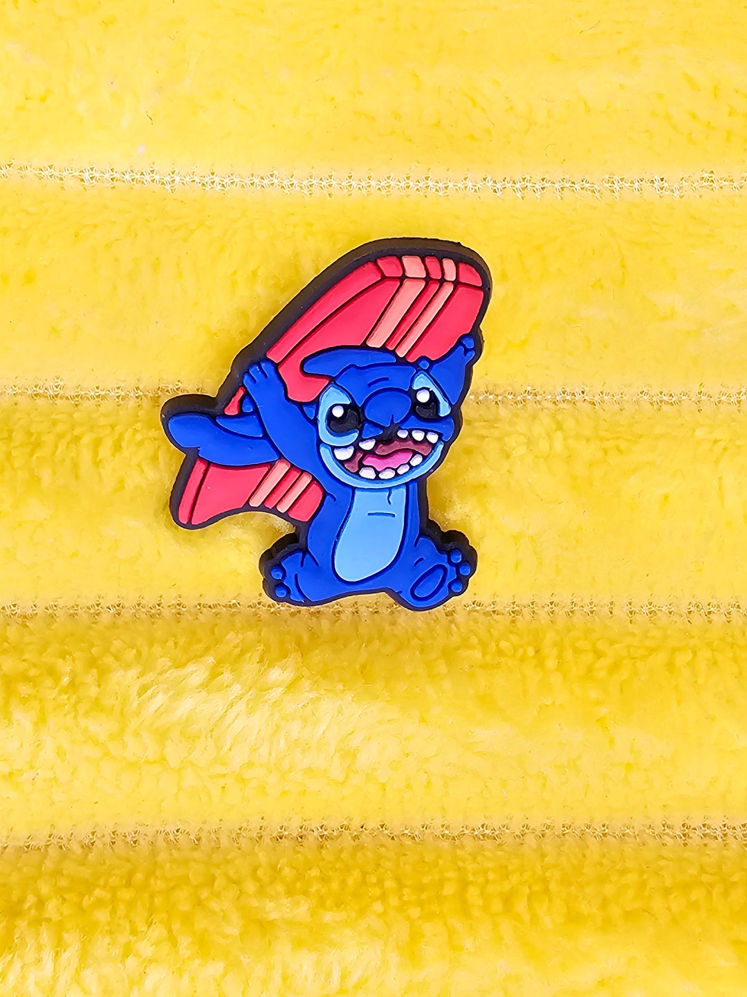 Disney Stich With Surf Table Shoe Croc Charm Jibbitz - Etsy