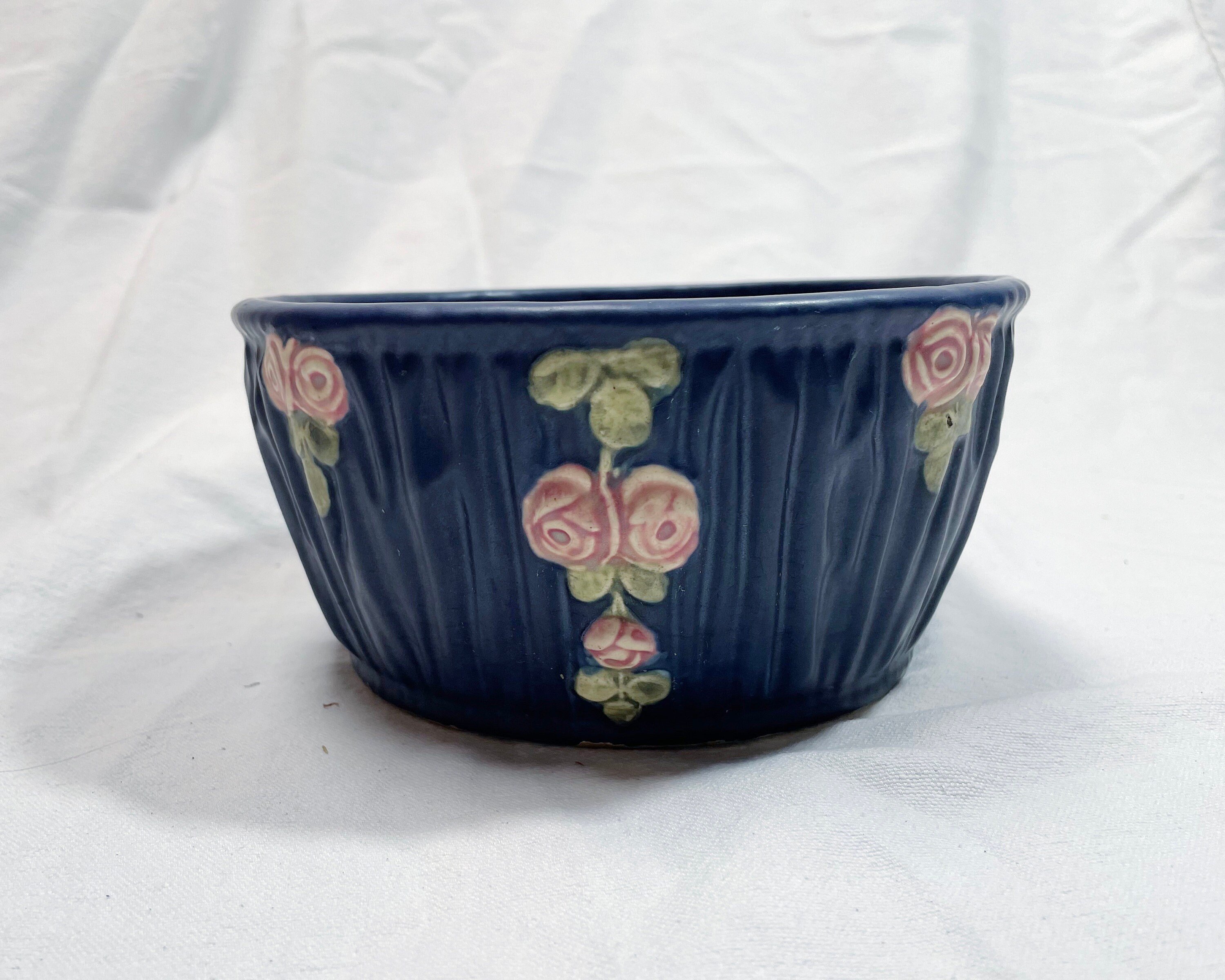 Weller Blue Drapery Bowl - Etsy
