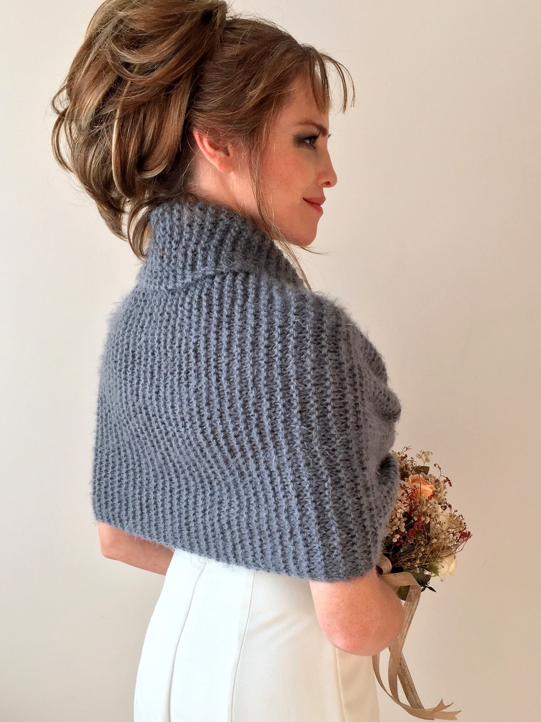 Dark Gray Shawl Winter Wedding Wrap Bridesmaid Shawl | Etsy